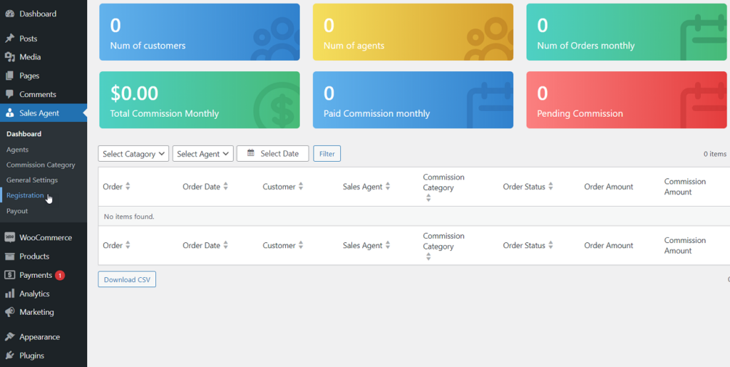 Maximize Sales Force Potential Feature — Sales Agent Registration