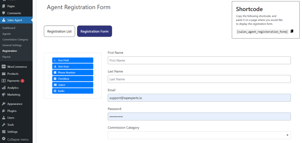 Maximize Sales Force Potential Feature — Sales Agent Registration