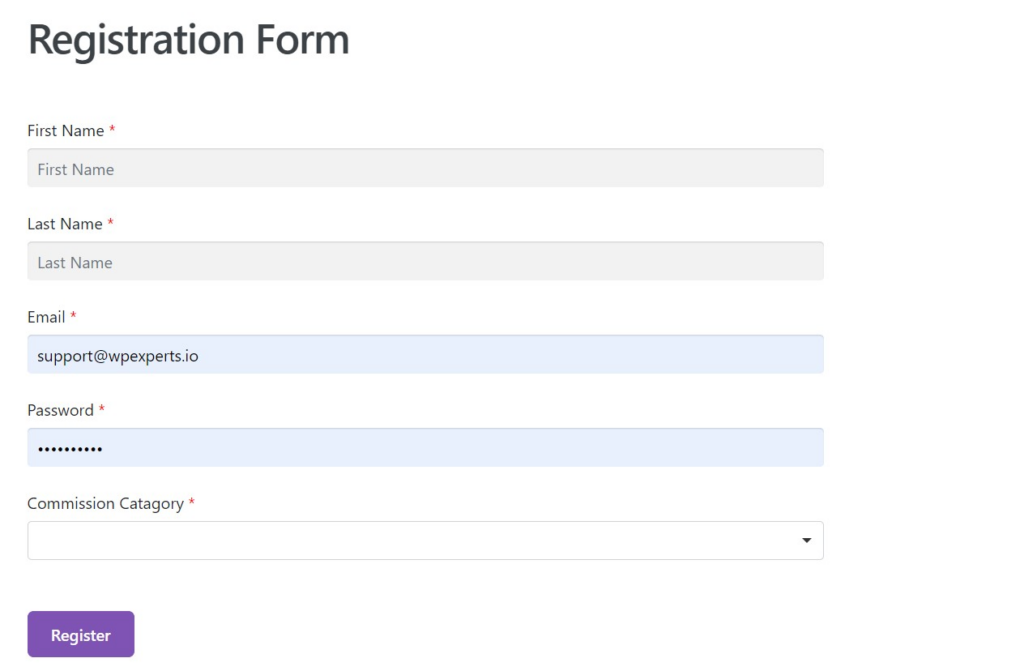 Maximize Sales Force Potential Feature — Sales Agent Registration