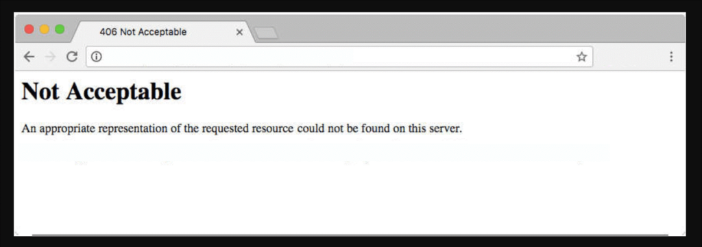 How to Fix HTTP 406 Not Acceptable Error | Find the Source of the Problem