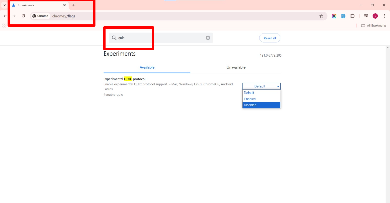 How to Fix the ERR_QUIC_PROTOCOL_ERROR Issue in Chrome
